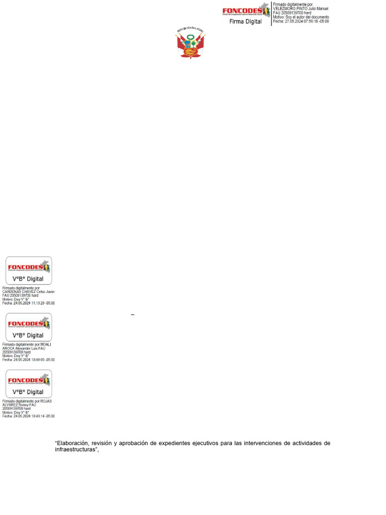 Aprobación de Procedimiento FONCODES 2024 | PDF | Presupuesto | Regulación