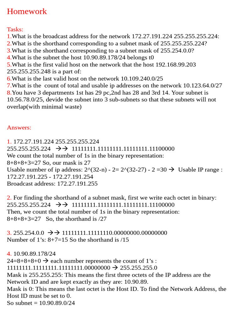 Network Engineering GroupB HW1 | PDF | Ip Address | Chess Openings