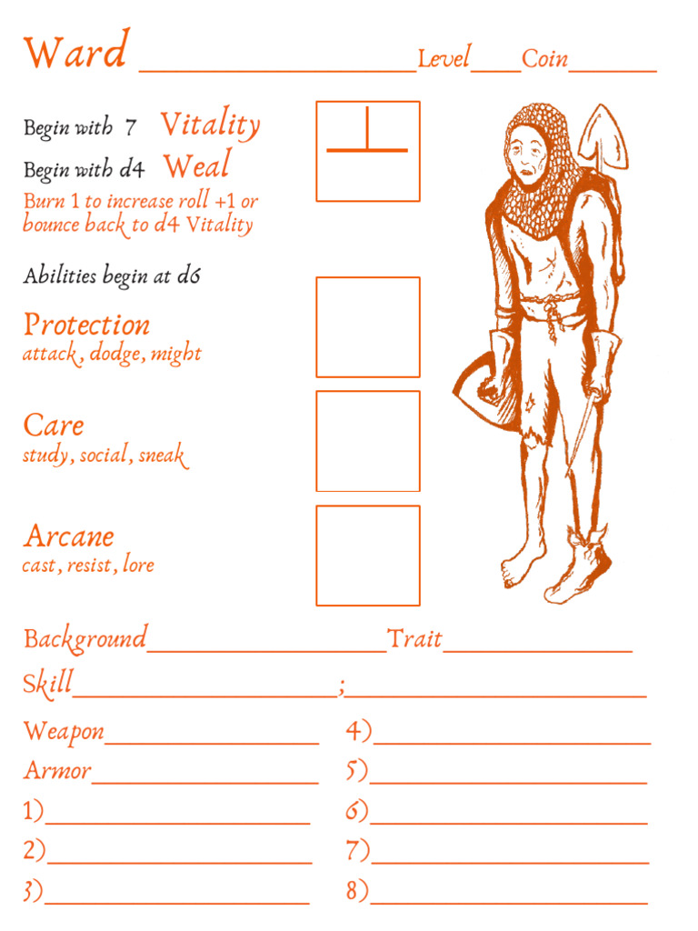 Ward 3e Char Sheet | PDF