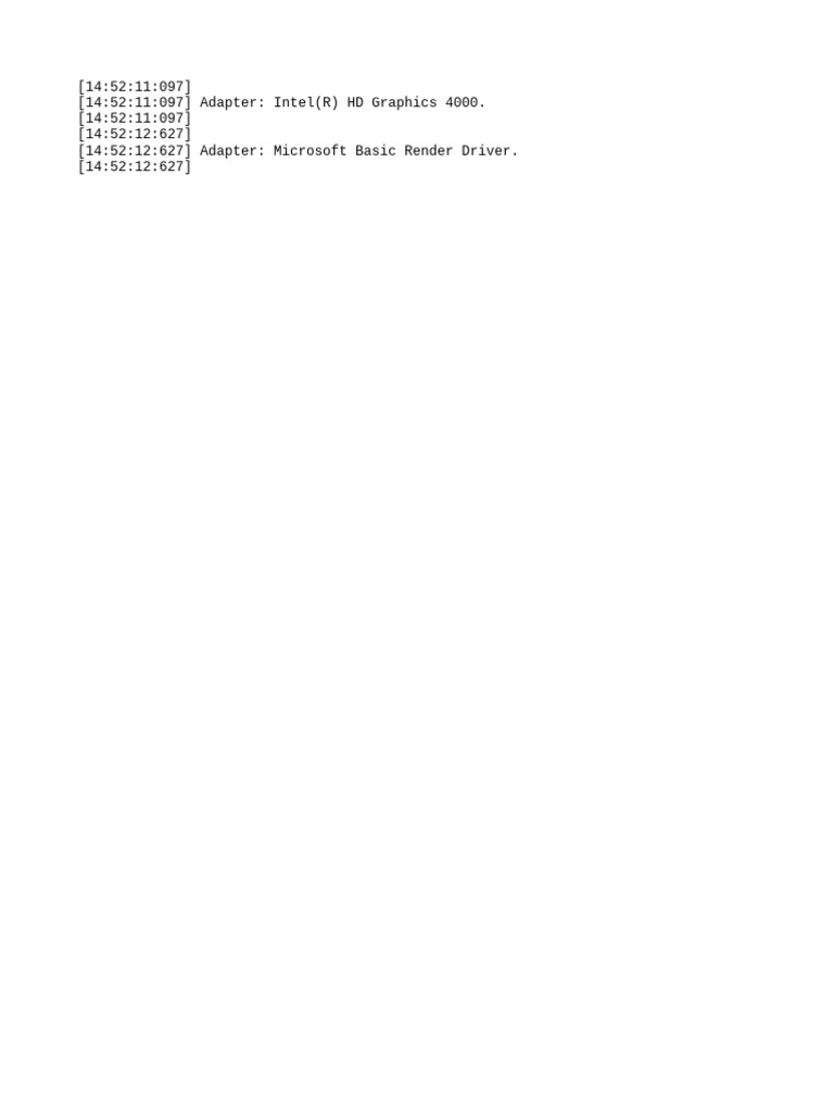 Render Caps Log | PDF