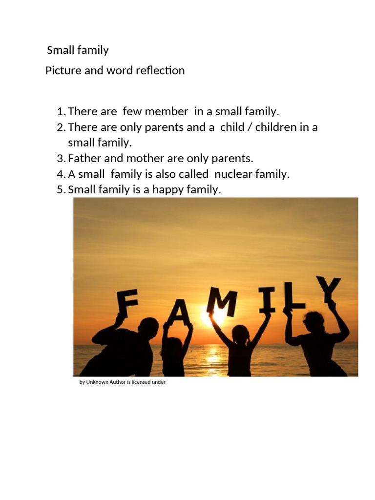 Small Family | PDF