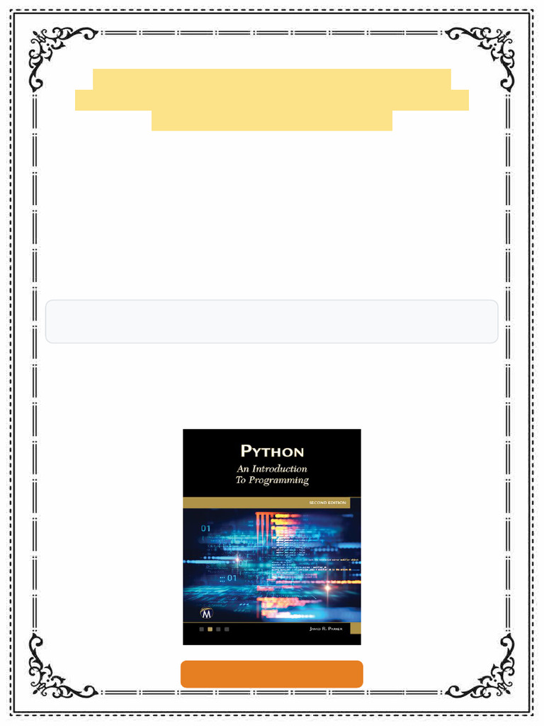 Python An Introduction to Programming 2nd Edition Jim R. Parker eBook ...