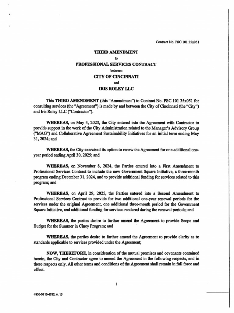 Iris Roley contract | PDF | Employment | Receipt