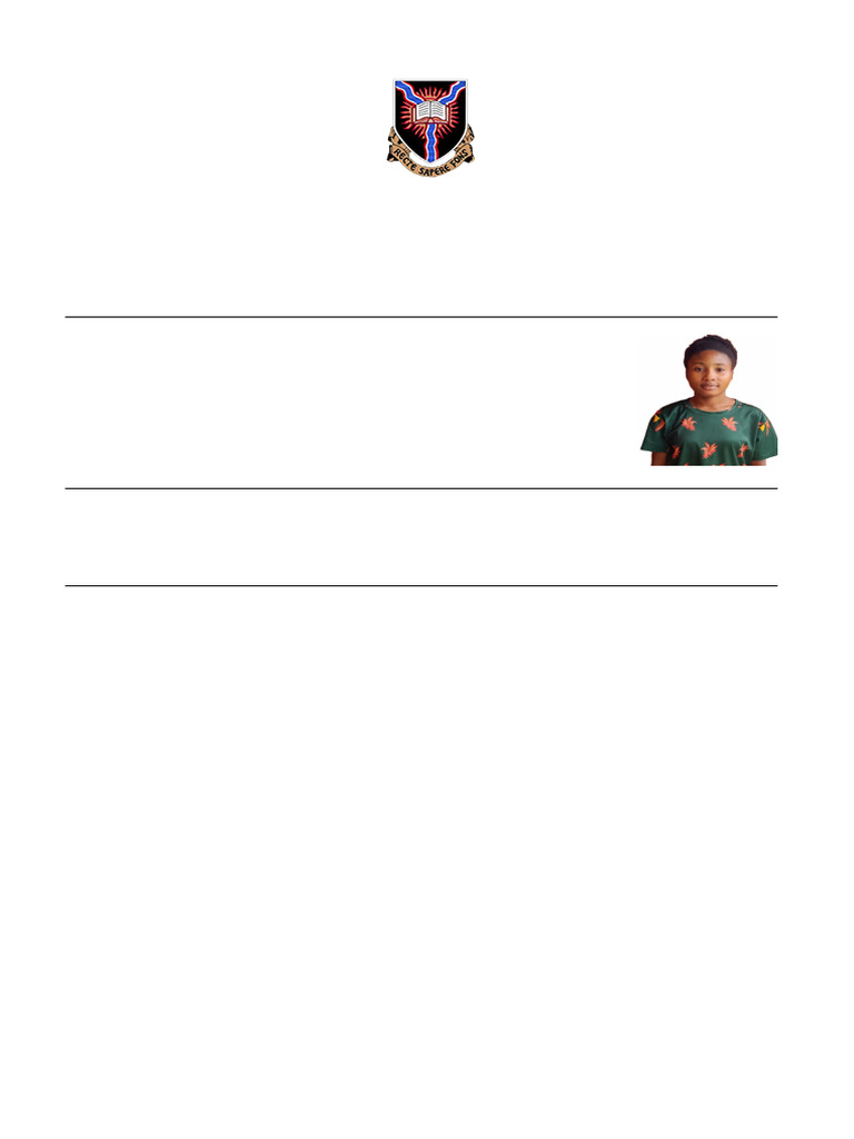 CHIKOBI Favour Chioma Application Form Detail | PDF | Qualifications