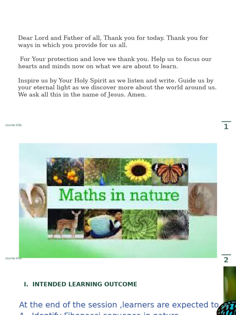 Mathematics in Our World | PDF | Pattern | Mathematics