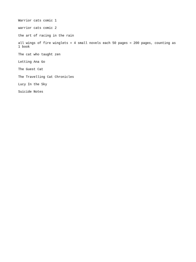10 Books in A Week Challenge | PDF