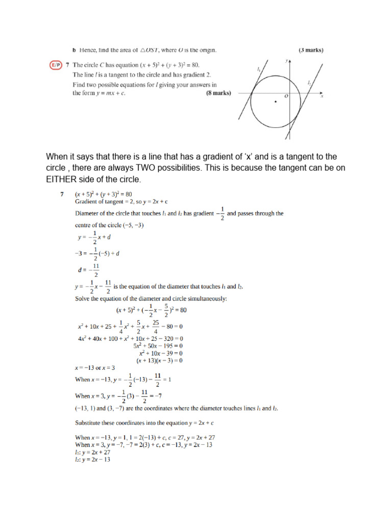 Chapter 6 Circles TIPS | PDF