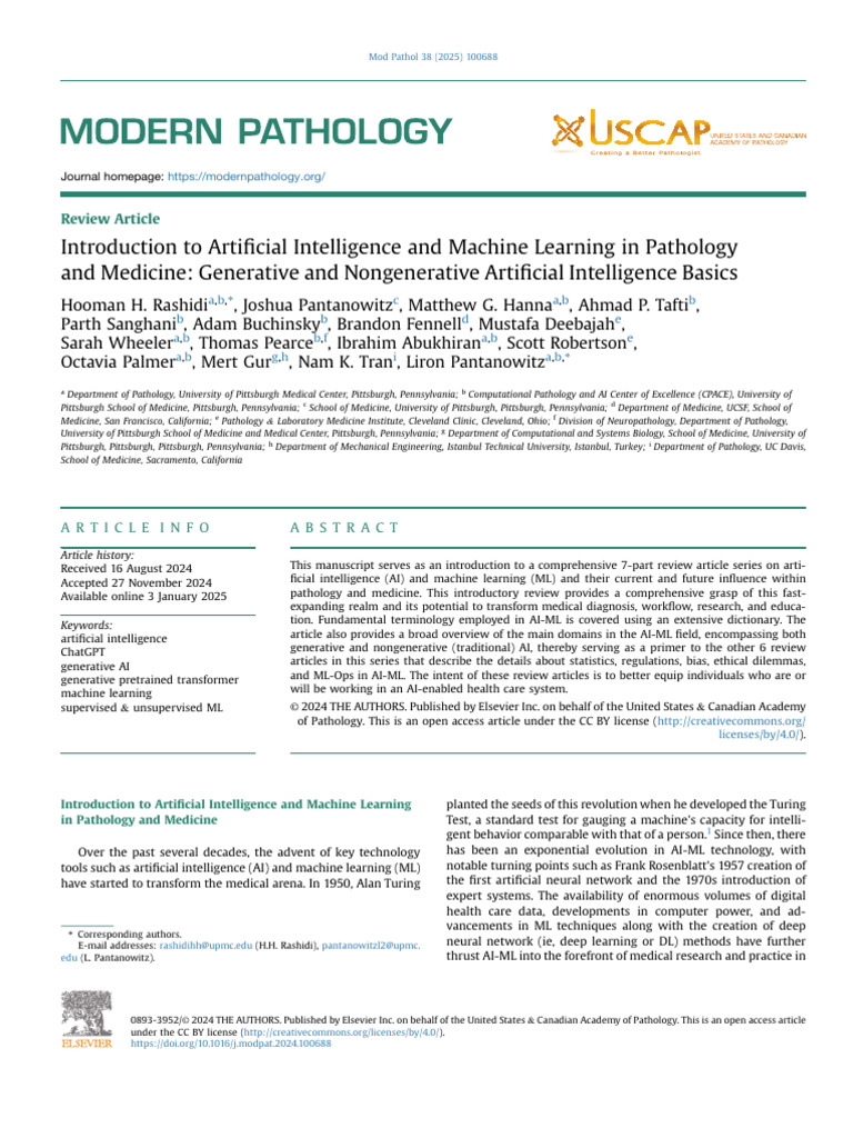 Introduction to Artificial Intelligence and Machine Learning in ...