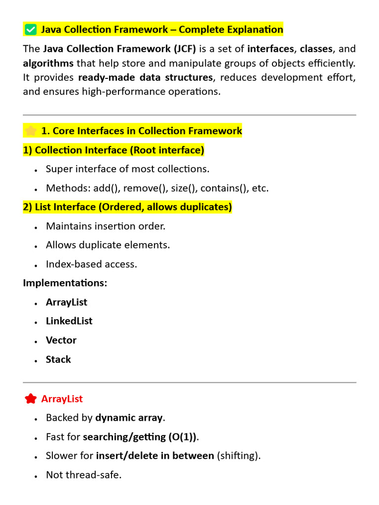 Java Collection Framework 1763391952 | PDF | Computing | Computer Data