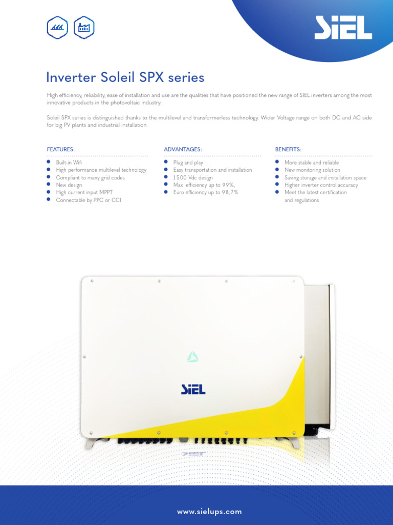 Siel String Inverter | PDF | Power Inverter | Electronic Engineering