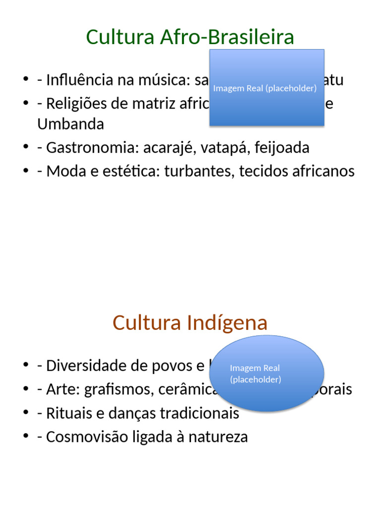 Slide Cultura Afro Indigena Completo | PDF