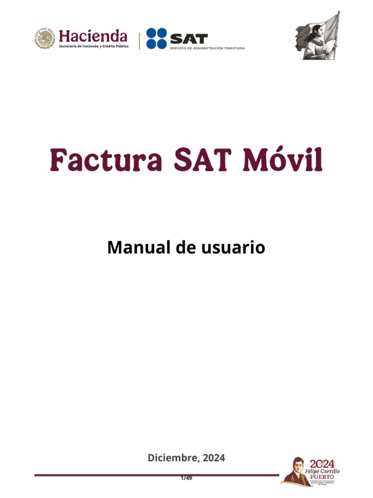 Manual de Uso de Factura SAT Móvil | PDF | Factura | Código QR