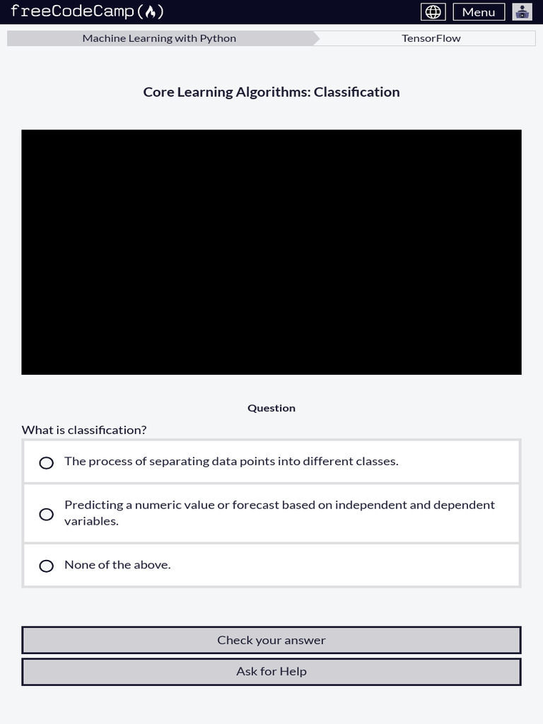 TensorFlow - Core Learning Algorithms Classification Learn FreeCodeCamp.org | PDF