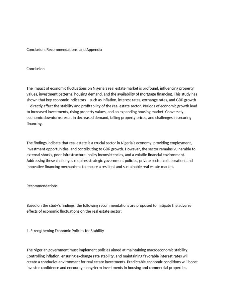 Conclusion, Rec-WPS Office | PDF | Investing | Real Estate Investing