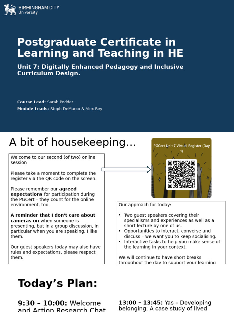 Unit 7 Digitally Enhanced Pedagogy and Inclusive Curriculum Design | PDF