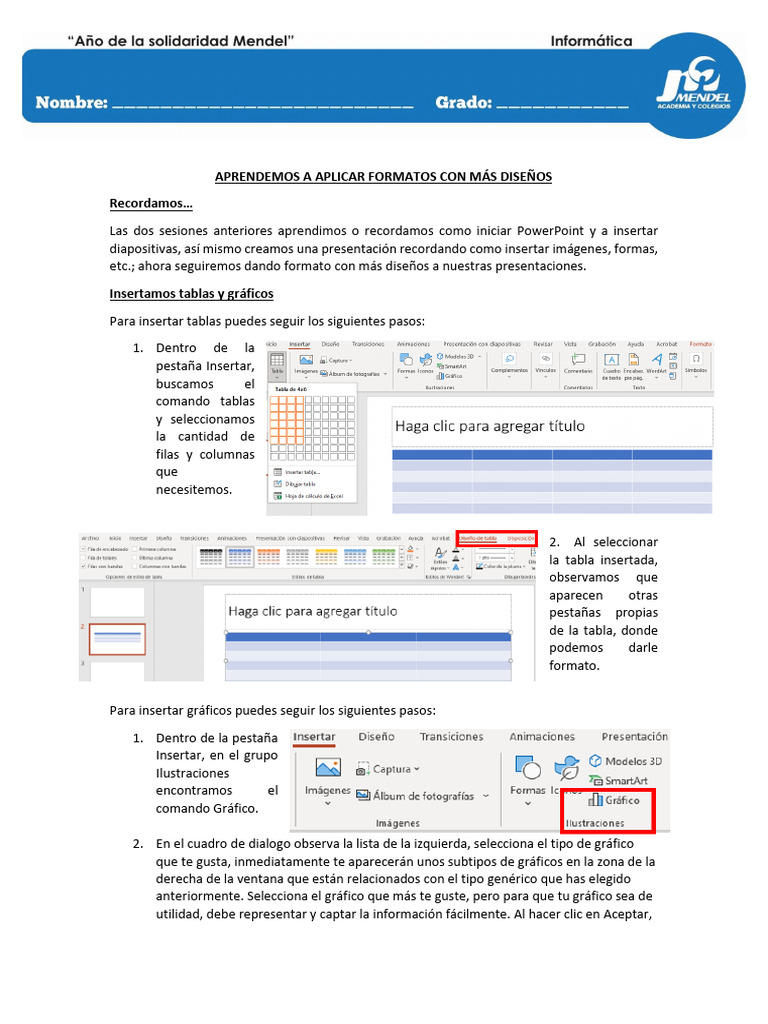 CM - Sesión 3-3 Aprendemos A Aplicar Formatos Con Más Diseños ...