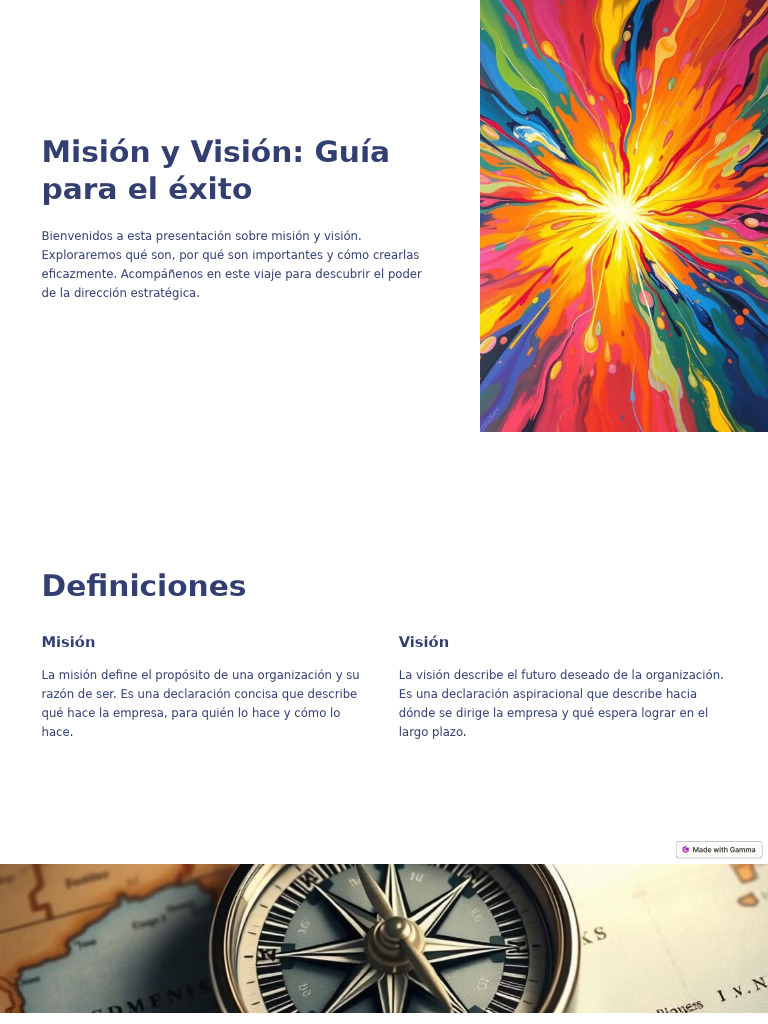 Mision y Vision Guia para El Exito | PDF | Gestión estratégica | Business