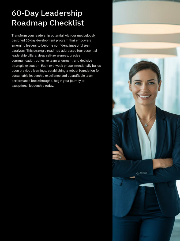 60 Day Leadership Roadmap Checklist | PDF | Leadership | Performance ...