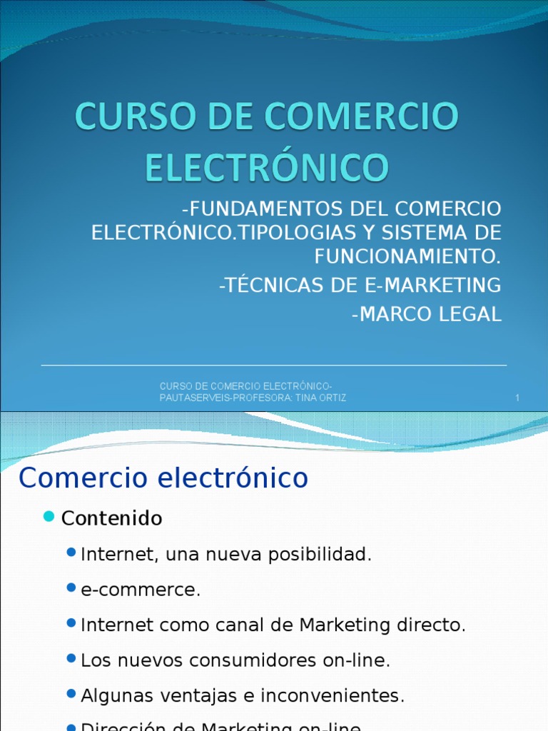 Fundamentos Del Comercio Electronico | PDF | Comercio electrónico ...