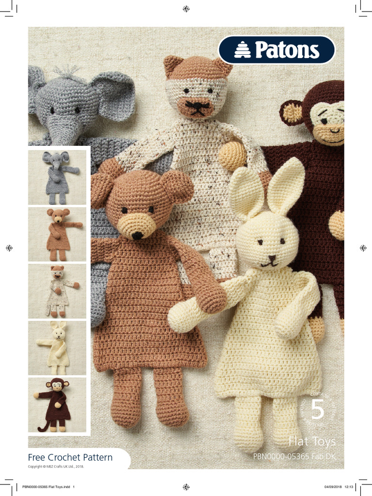 10411577 Flat Toys in Patons Fab DK in Patons PBN0000 05365 ...