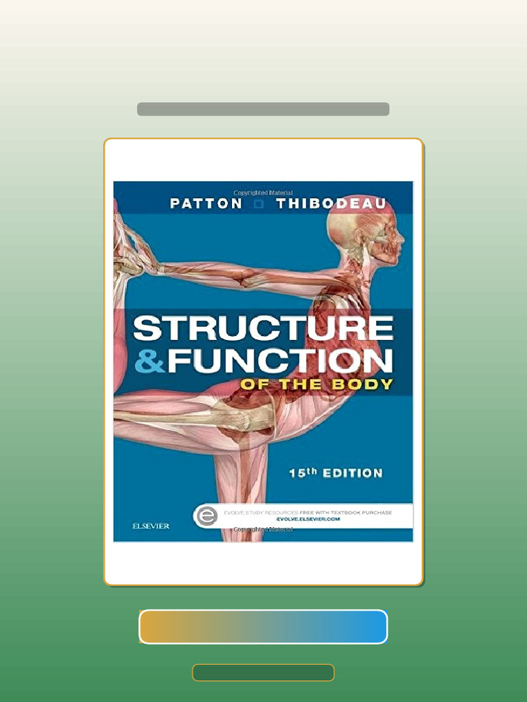 Structure and Function of the Human Body 15th Edition by Patton eBook ...