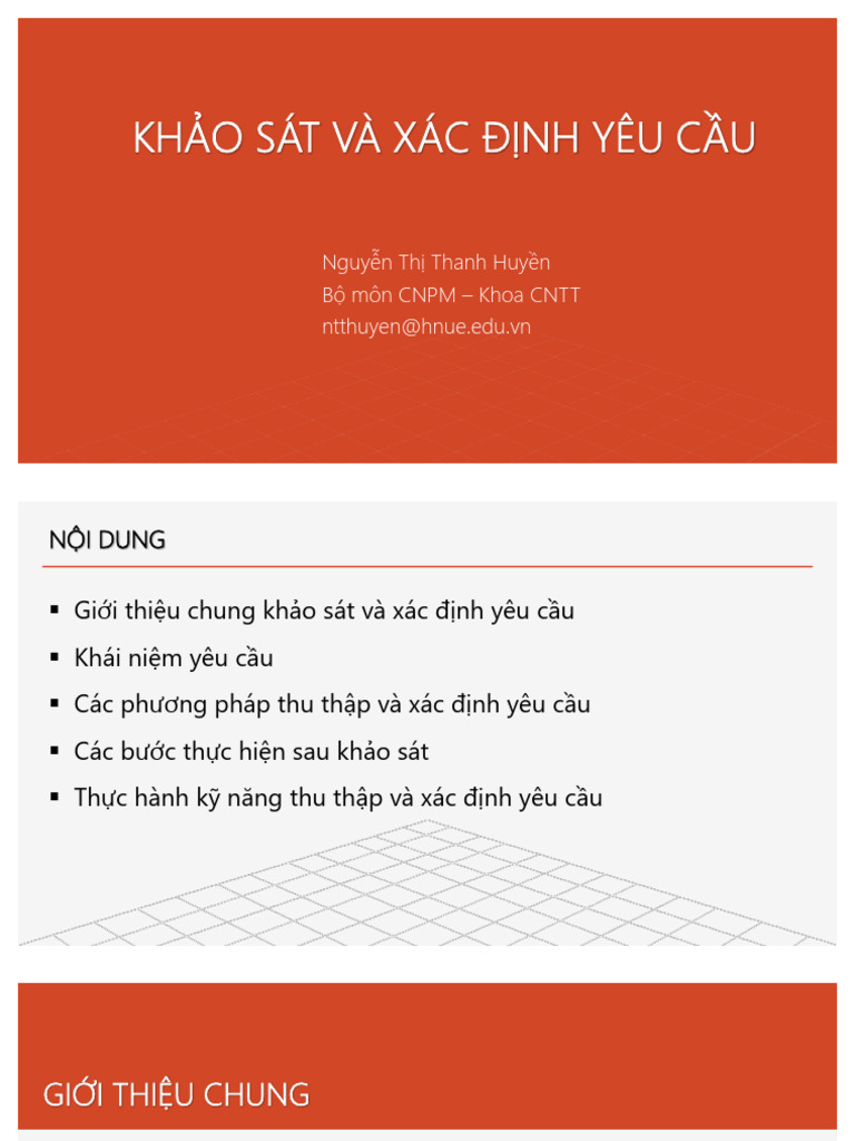 Lecture03 - Khao Sat Va Xac Dinh Yeu Cau | PDF