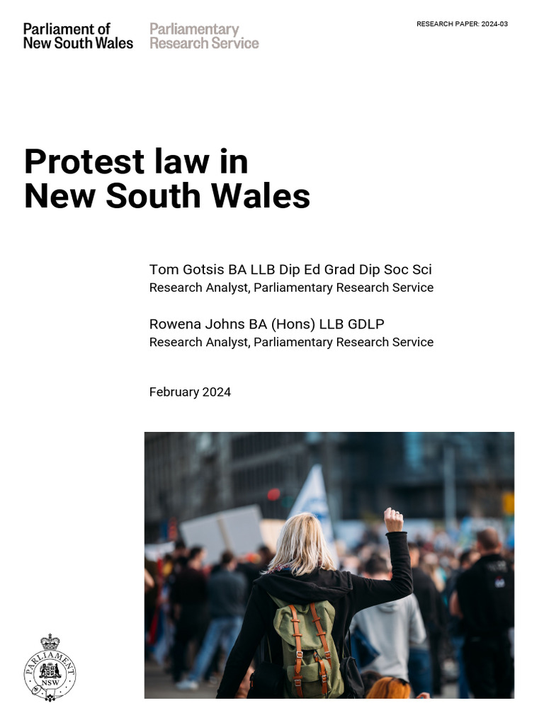 Protest law in New South Wales | PDF | Human Rights | New South Wales