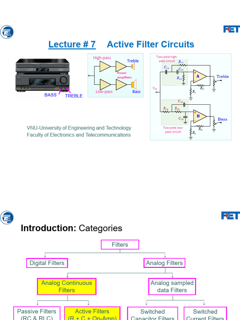 Active Filter Circuits Overview | PDF | Low Pass Filter | Electronic Filter