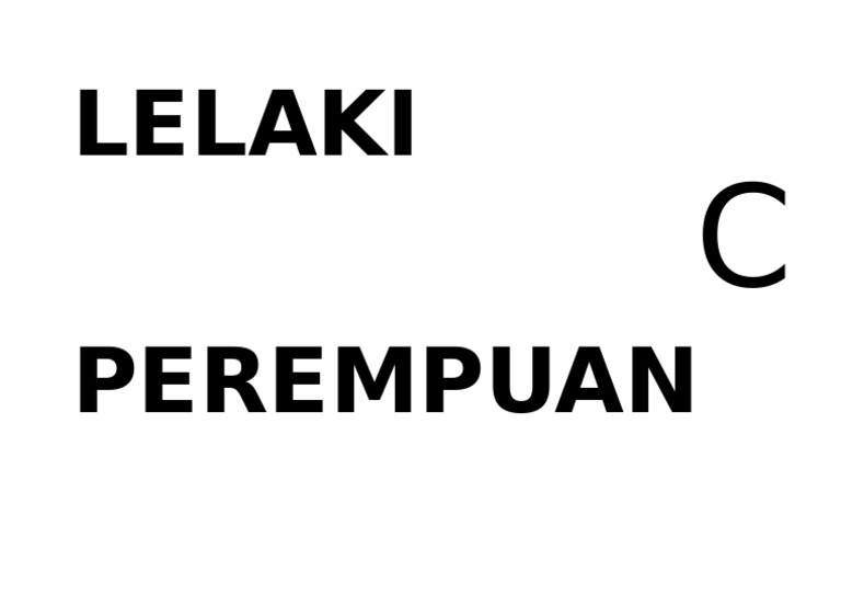 Label Lelaki Perempuan Kos | PDF