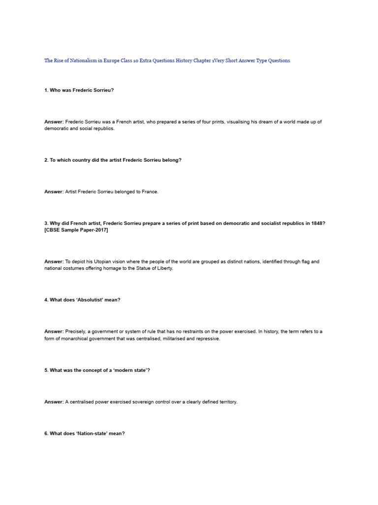 Class 10 Chapter 1 | PDF | Balkans | Italy