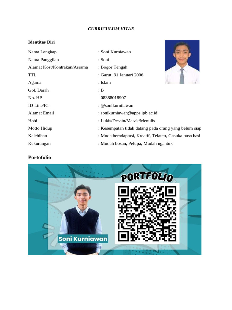 Curriculum Vitae_soni Kurniawan | PDF
