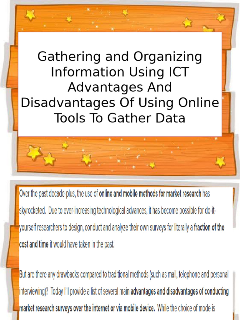 Disadvantages & Advantages of Using Online Tools | PDF | Survey ...