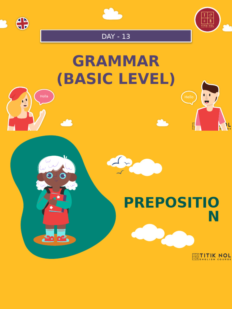 Day 13 Preposition & Interjection | PDF