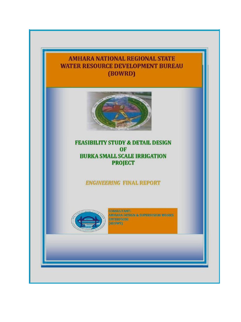 Burka Small Scale Irrigation Project Engineering Design Final Report ...