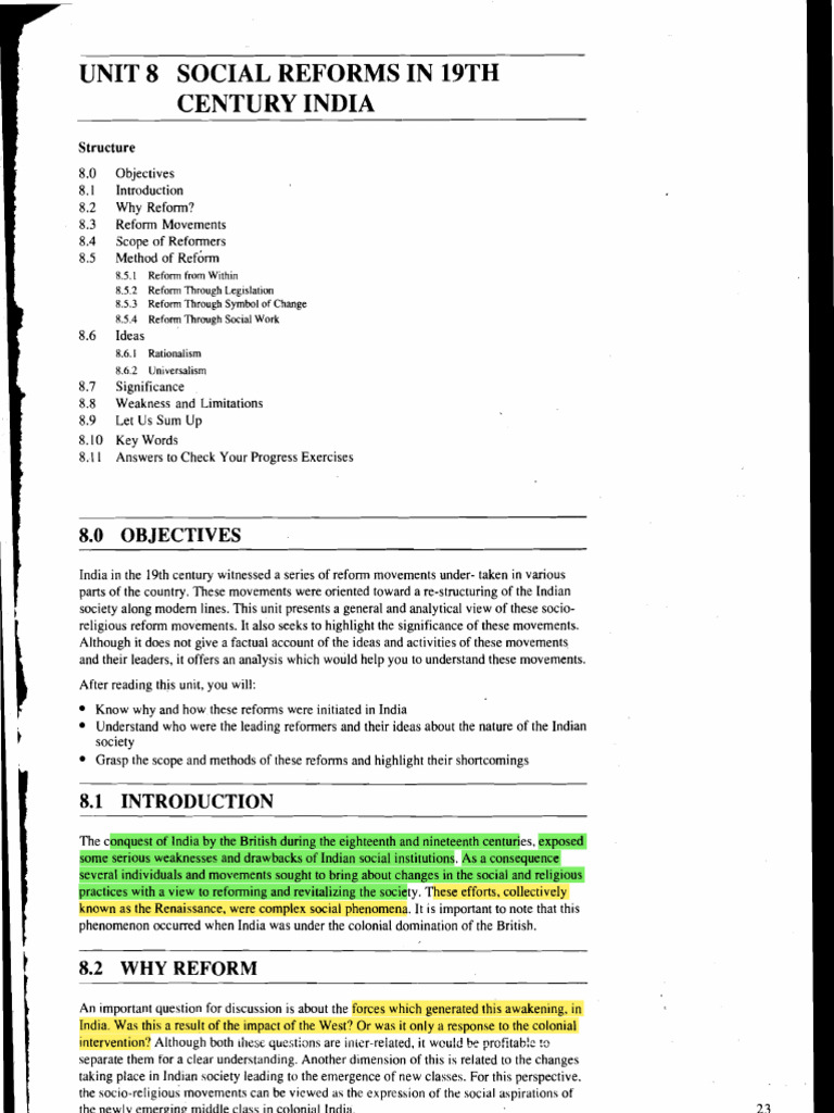 19th Century Indian Social Reforms | PDF | Universalism