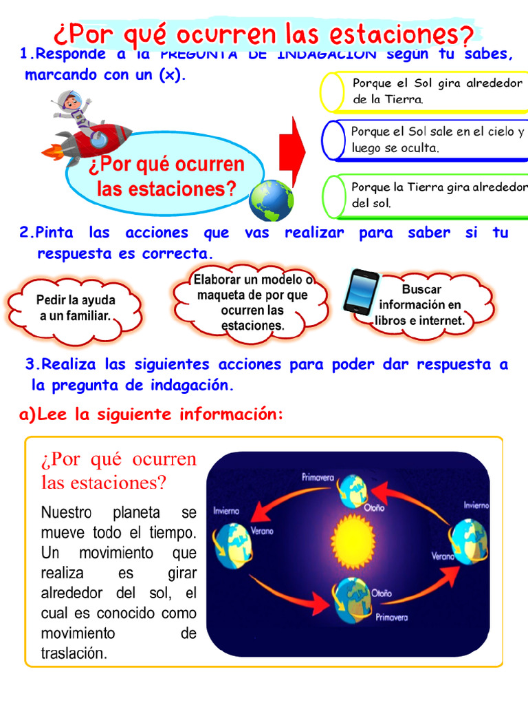 Ficha de Estaciones Del Año | PDF
