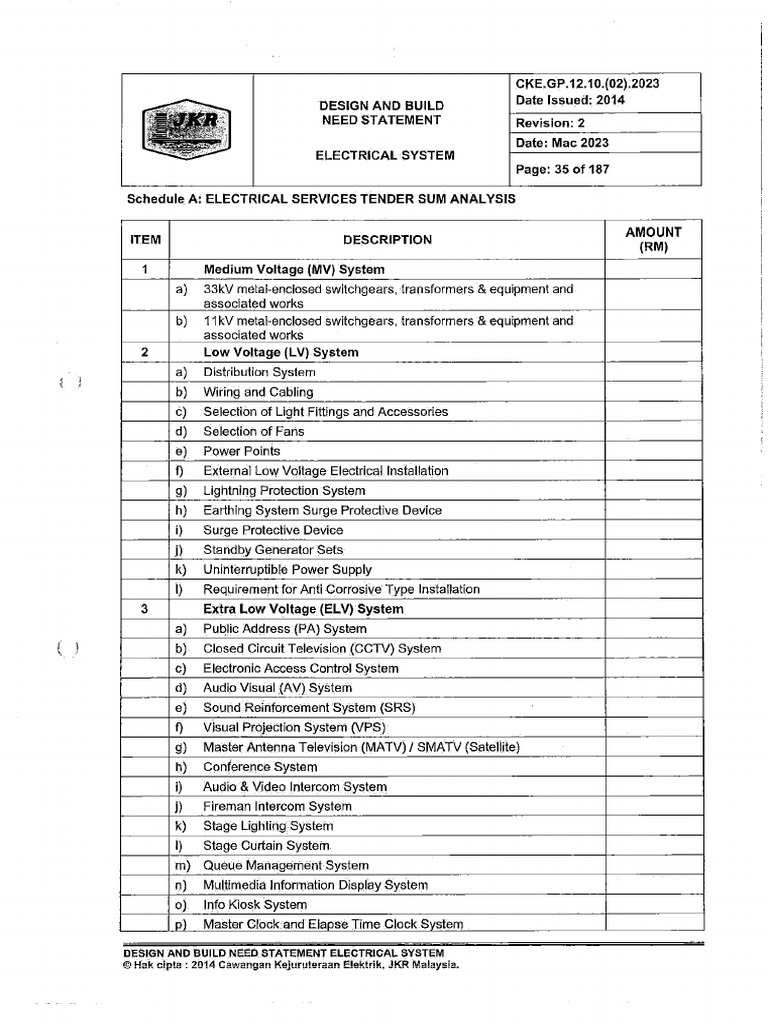 Electrical System | PDF