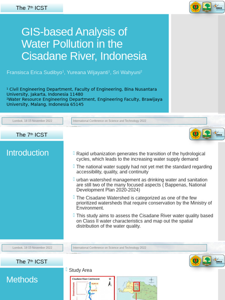 GIS Analysis of Cisadane River Pollution | PDF | Water Quality | Pollution
