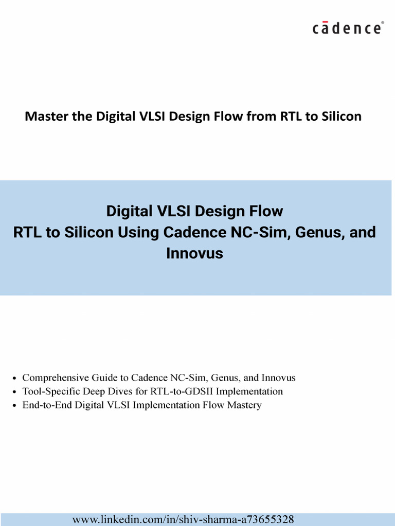 Genus - Innovus P&R Flow | PDF