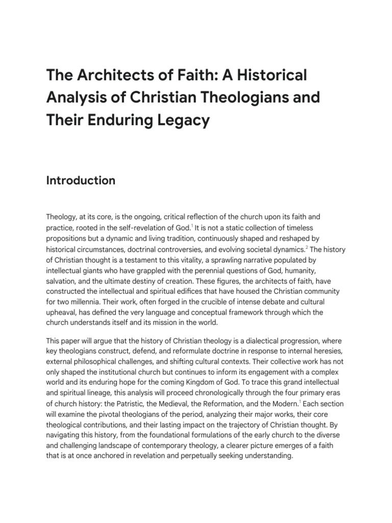 Christian Theologians_ History, Impact, Future | PDF | Arianism ...