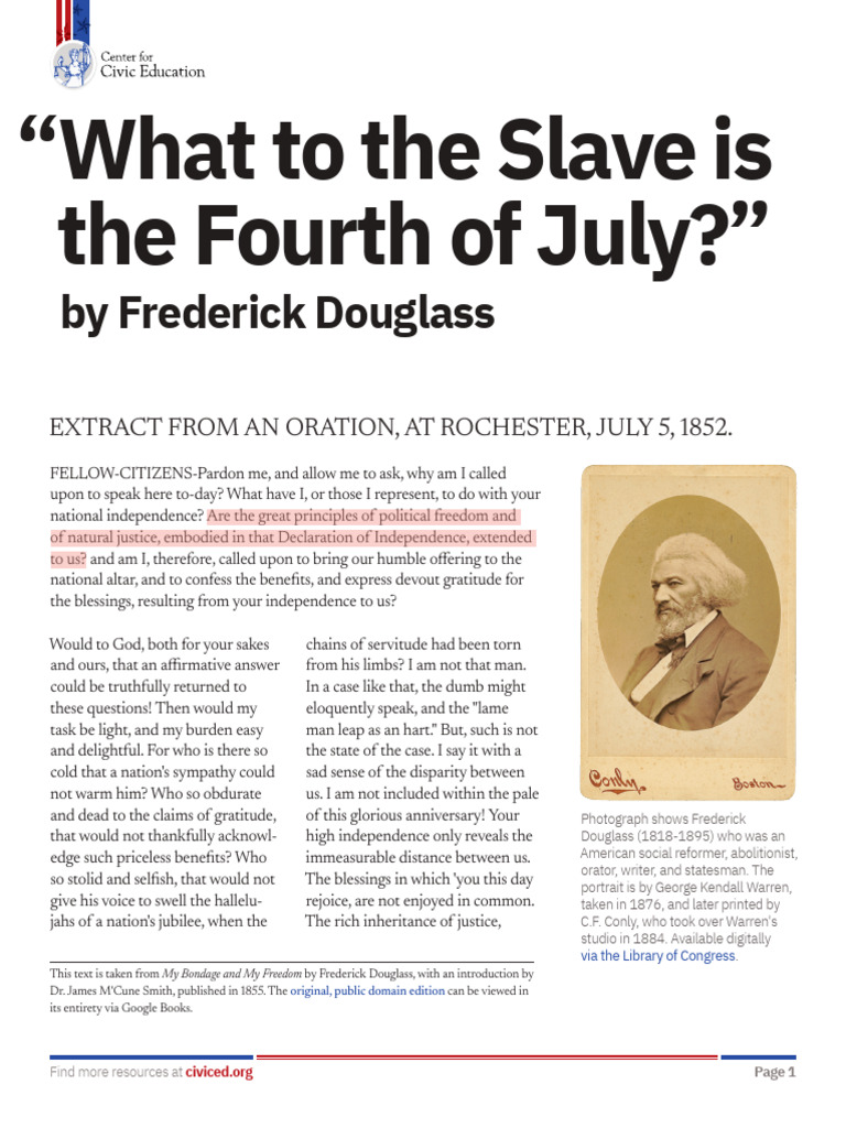 Short Frederick Douglas | PDF | Frederick Douglass