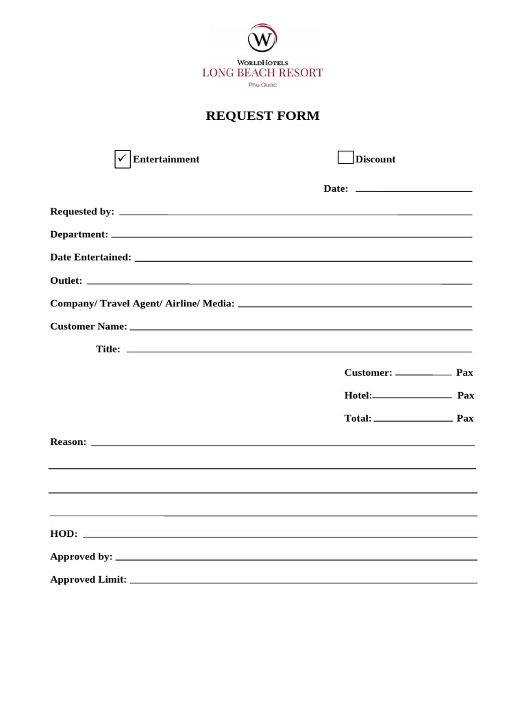 Ent Form | PDF