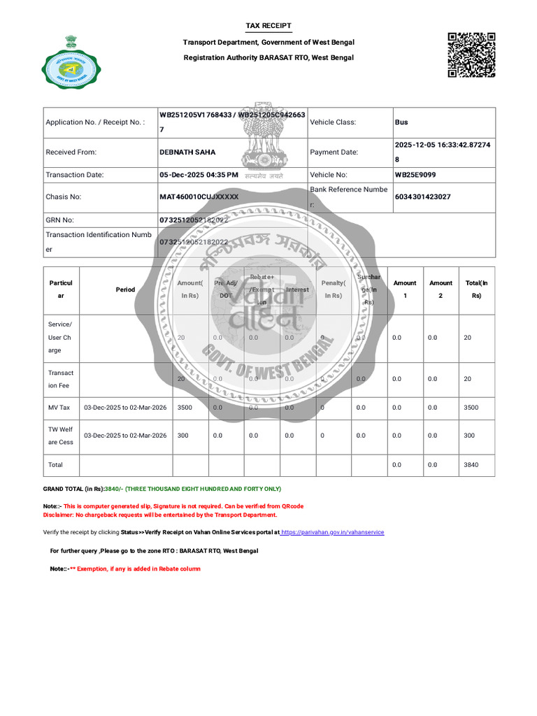 Vahan.parivahan.gov.in Vahanservice Vahan Ui Eapplication for... (1 ...