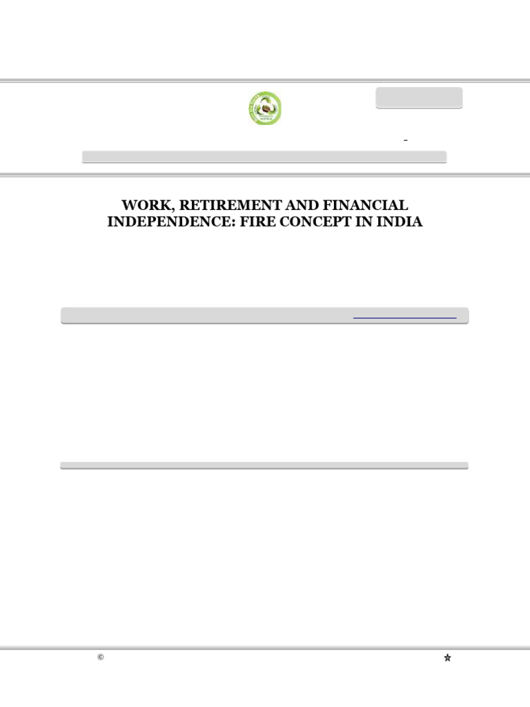 FIRE Concept and Retirement in India | PDF | Expense | Taxes