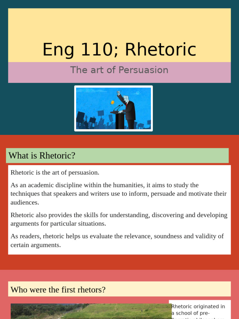 Understanding Rhetoric and Persuasion | PDF | Rhetoric | Persuasion