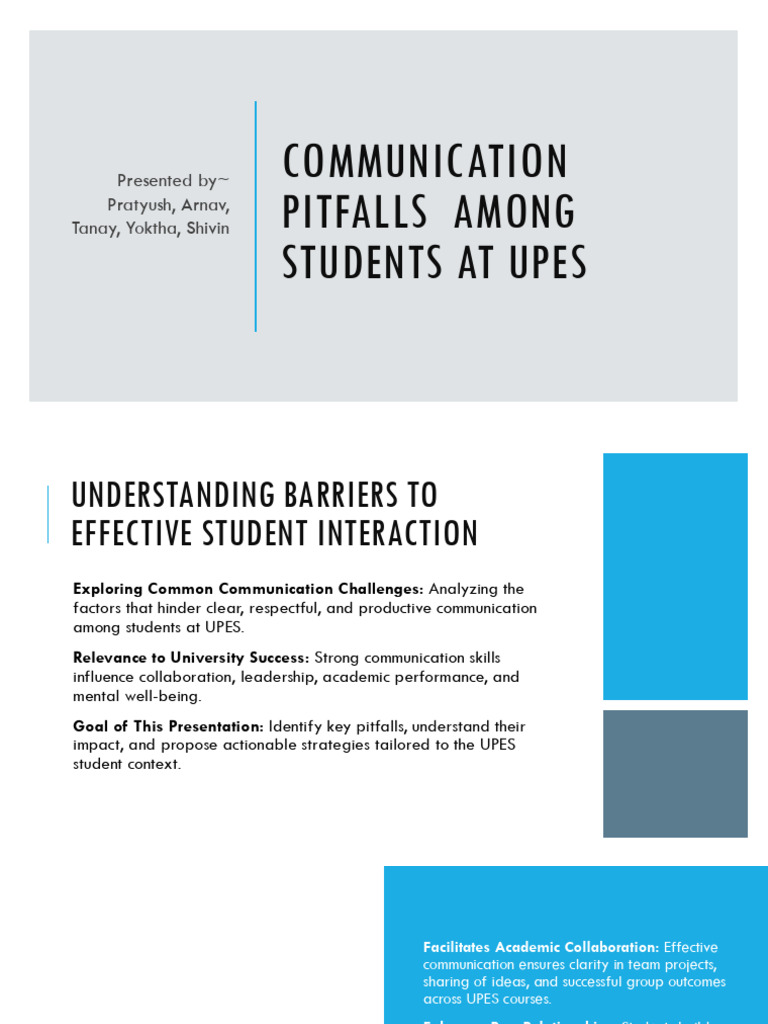 Communication Challenges at UPES | PDF | Communication | Behavioural ...