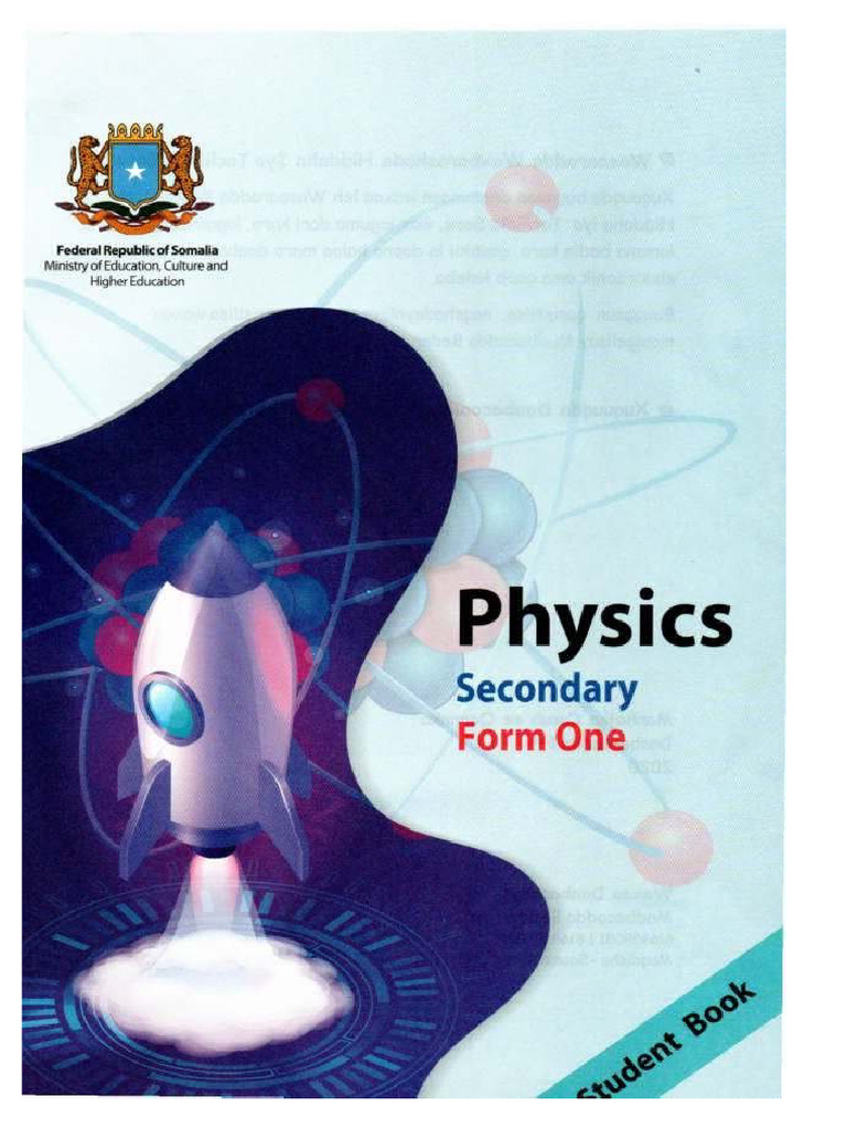 Physics Secondary Form 1 | PDF
