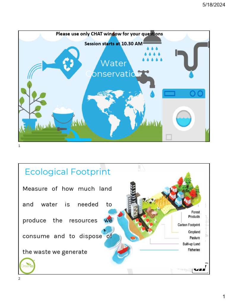 Water Conservation Strategies and Insights | PDF | Groundwater ...