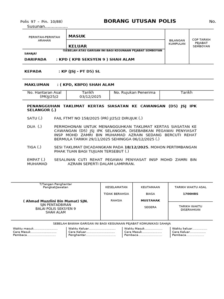 Semboyan Jemputan Majlis | PDF