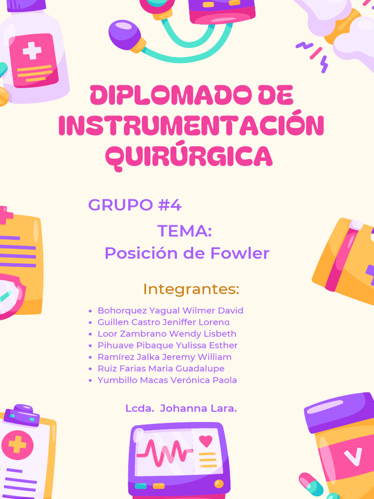 Guía de Posición de Fowler en Cirugía | PDF | Hombro | Especialidades ...